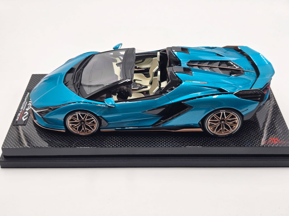 MR Lamborghini Sian Roadster Blue Uranus - Limited 399 pcs – The Car Model