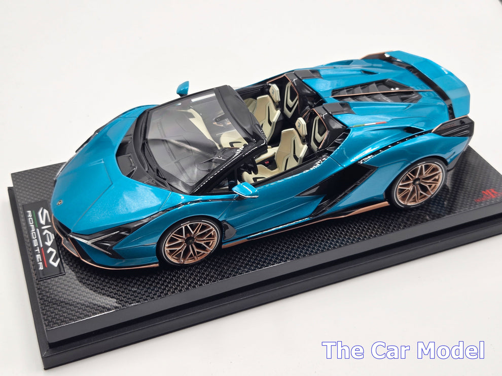 MR Lamborghini Sian Roadster Blue Uranus - Limited 399 pcs – The Car Model